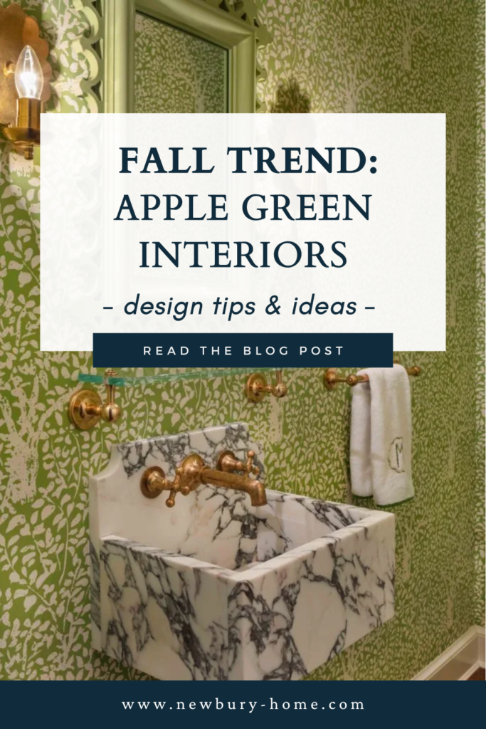 Trending for Fall: Apple Green Interiors + How to Get the Look ...
