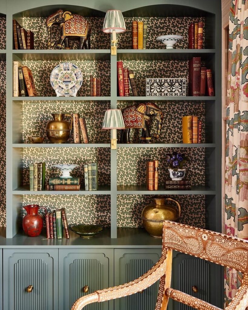 Revamp Your Shelves - Chic Cabinet Wallpaper Ideas You’ll Love ...