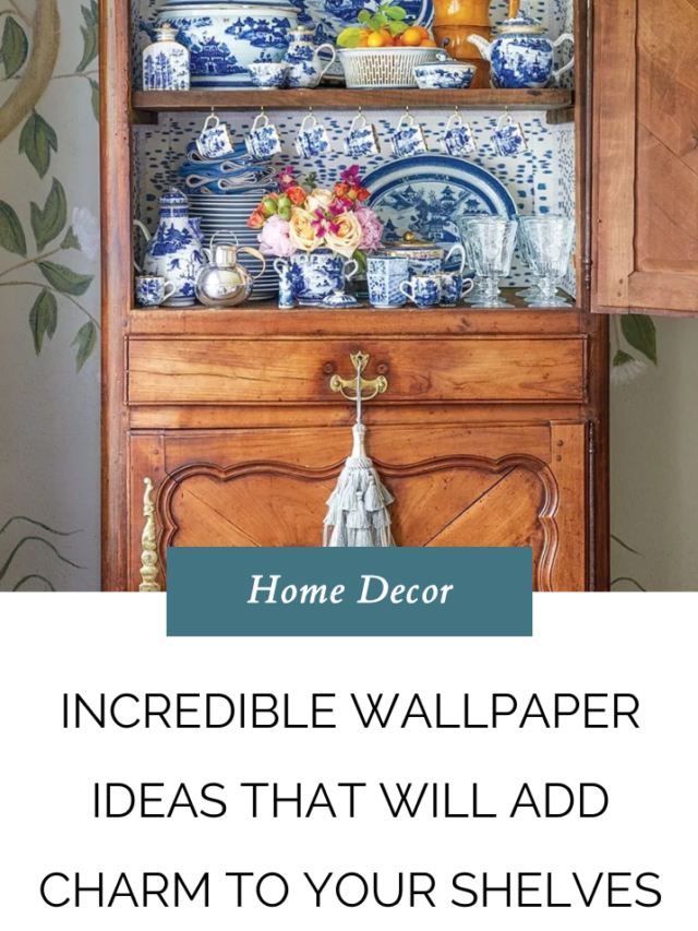 Revamp Your Shelves – Chic Cabinet Wallpaper Ideas You’ll Love ...